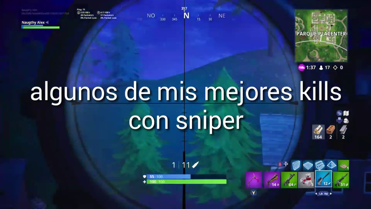 Algunas de mis mejores kills con sniper!!! - FORTNITE :v - YouTube