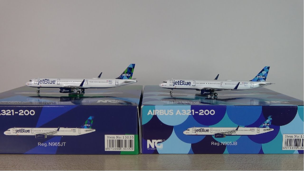 DOUBLE NG Models JetBlue Airways A321 Model Unboxing & Reviews - YouTube