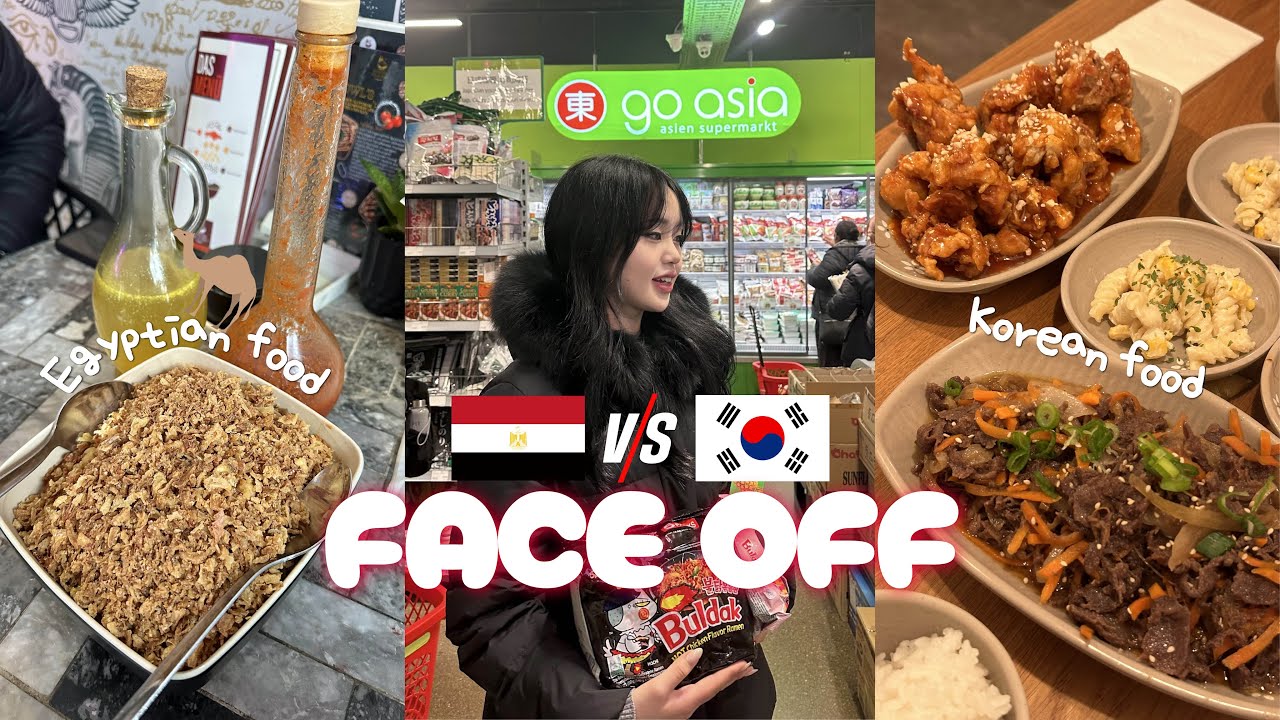 VLOG: Egyptian VS Korean Switching up taste buds in Munich…🇪🇬X🇰🇷 - YouTube