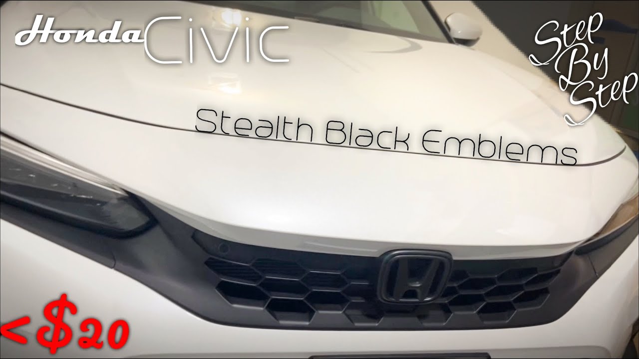 Stealth Black Emblems - Step By Step for less than $20, DIY black out ...