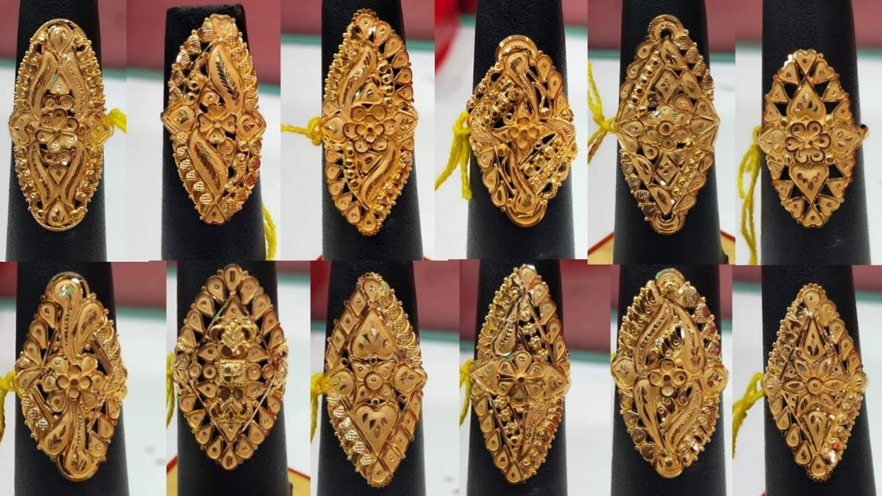 2 Grams Bridal Gold Ring Designs Collection With Weight & Price ...