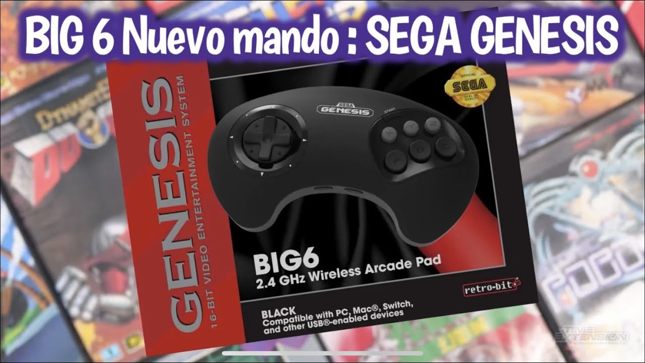 SEGA GENESIS 'BIG 6' /// Nuevo mando inalámbrico - YouTube