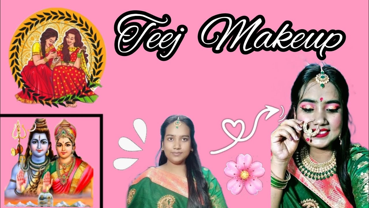 Teej Makeup Tutorial ll Teej makeup look ll Glam Up With Neha ️ - YouTube