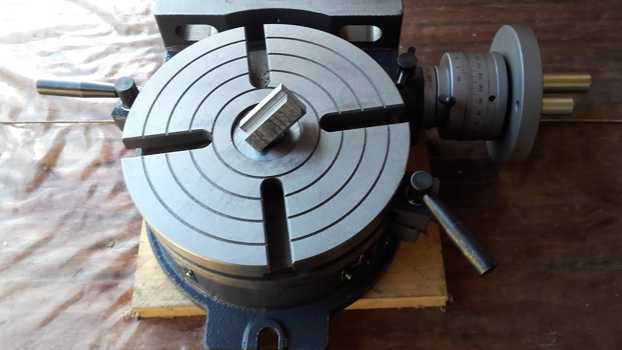 VidéoN°1:usinage lardon pour table rotative vevor - YouTube