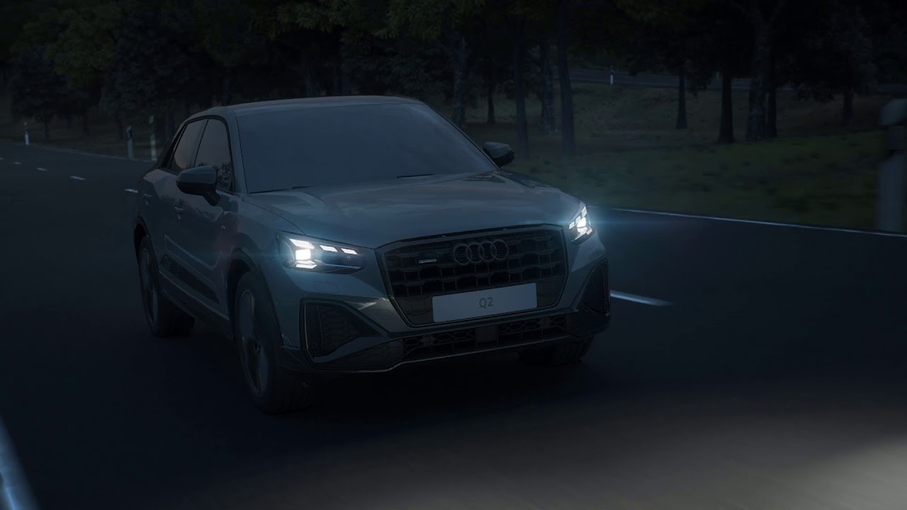 2021 Audi Q2 LED Matrix Beam Animation - YouTube