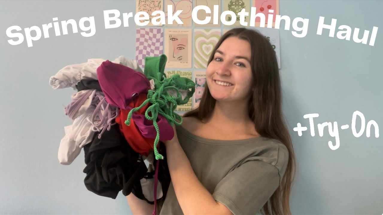 SpRiNg BrEaK tRy-On ClOtHiNg HAuL + bAtHiNg SuItS | SHeIn + AMaZoN ...