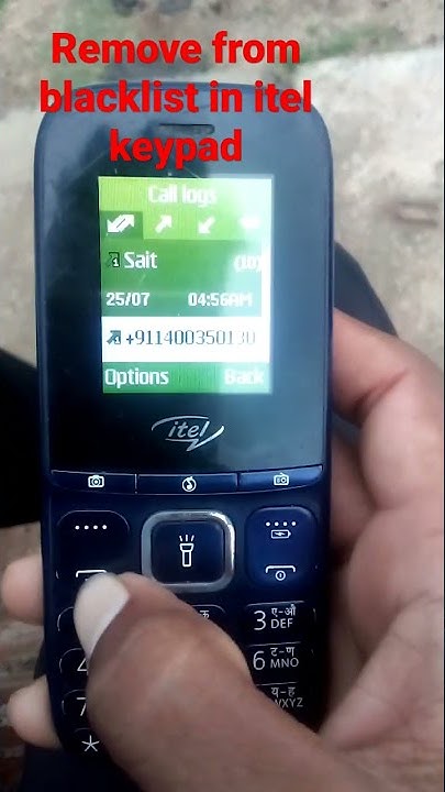 remove from blacklist in itel keypad mobile - YouTube