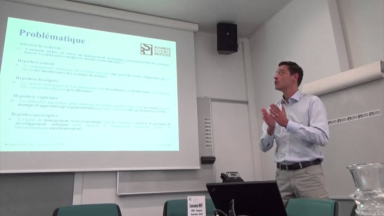 Vincent Mottet - Avancement de thèse d'Executive DBA - YouTube