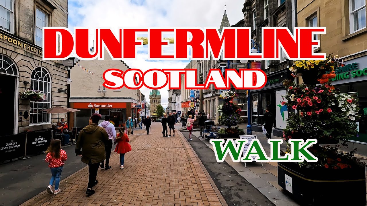 DUNFERMLINE WALK, town centre and Abbey | Scotland - YouTube