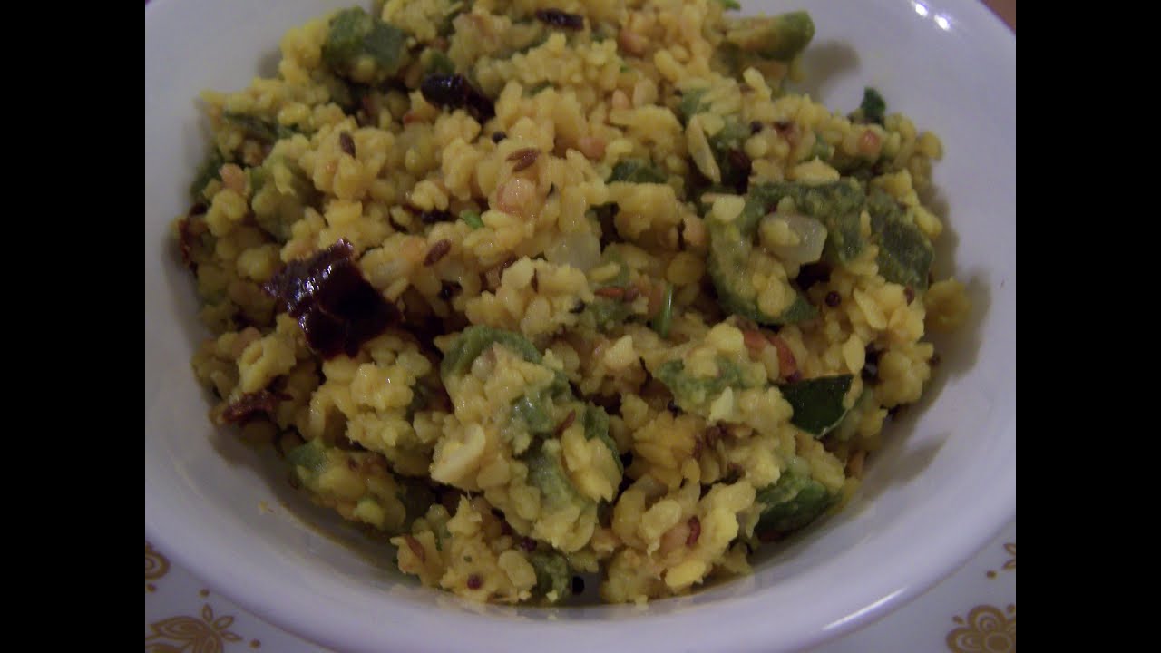 Beerakaya pesara pappu - Ridge gourd, Moong dal - YouTube
