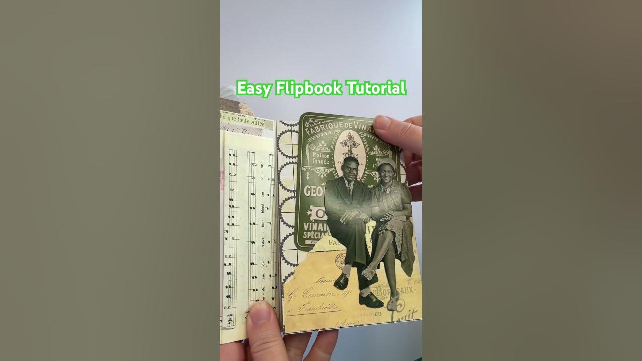Easy Folio Flip Book Tutorial - One Sheet Wonder #diy #papercrafts ...