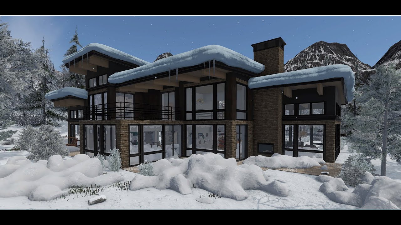 House Flipper - Очищаем дом от снега. Падает снег! #1 - YouTube