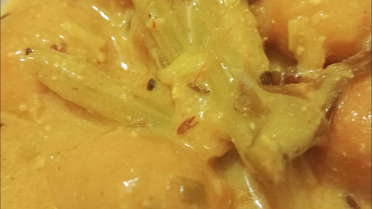 😋🌿How to make delicious kadhi recipe with moringa/sehjan/drumstick 🤤 ...