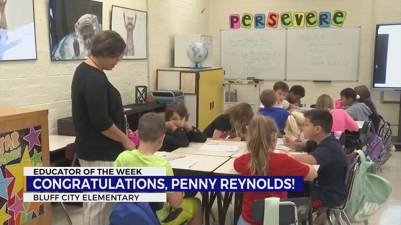 Educator of the Week: Penny Reynolds, Bluff City Elementary - YouTube