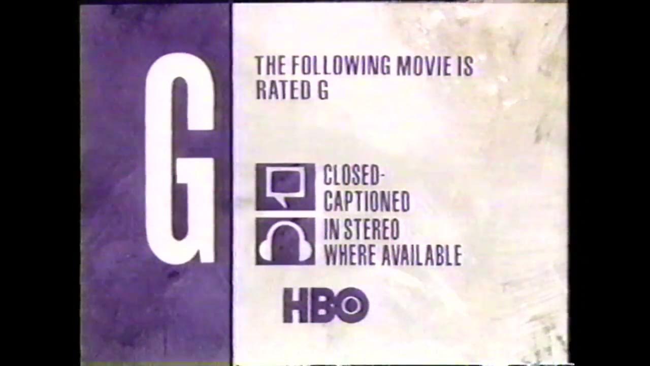 HBO the following movie is rated G intro - YouTube