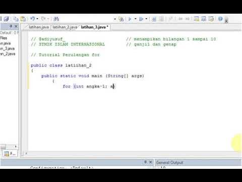 Tutorial : Java Perulangan While, Do while dan For - YouTube
