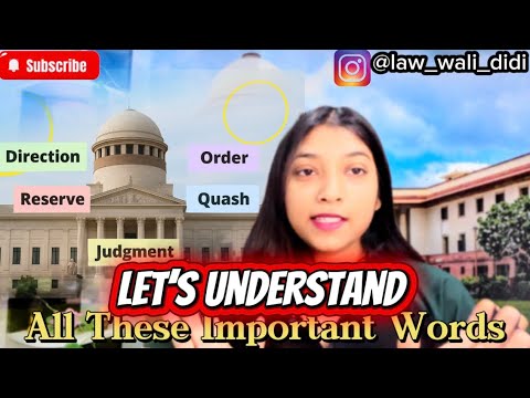 5 Common Court Terms || Explained in Simple Words || Law wali Didi ...