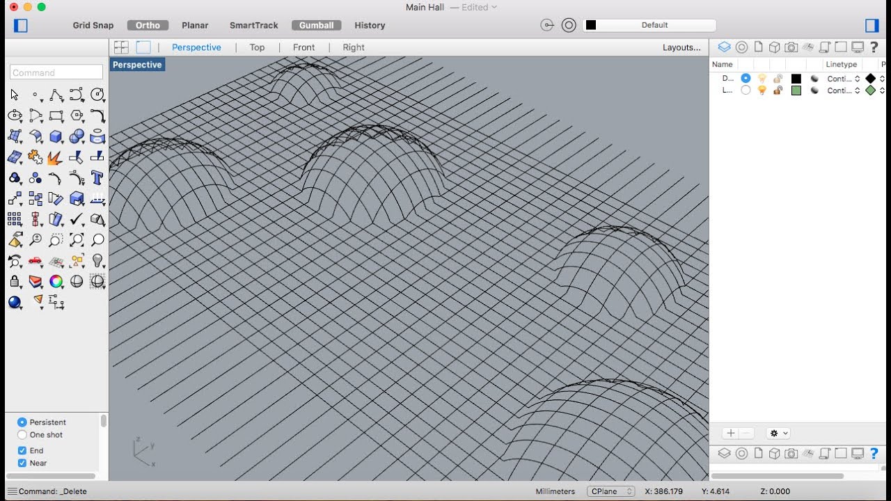 Learn Rhino - Level 2- Parametric Grid L3 - YouTube