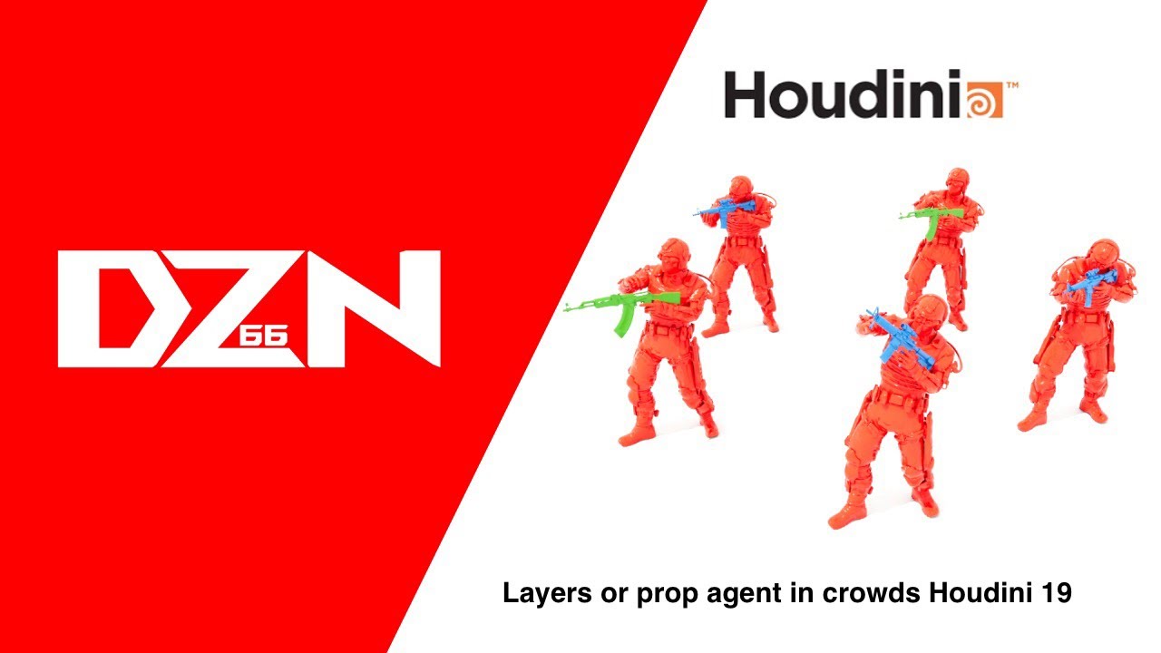 Layers or props agent in a crowd Houdini 19 - YouTube