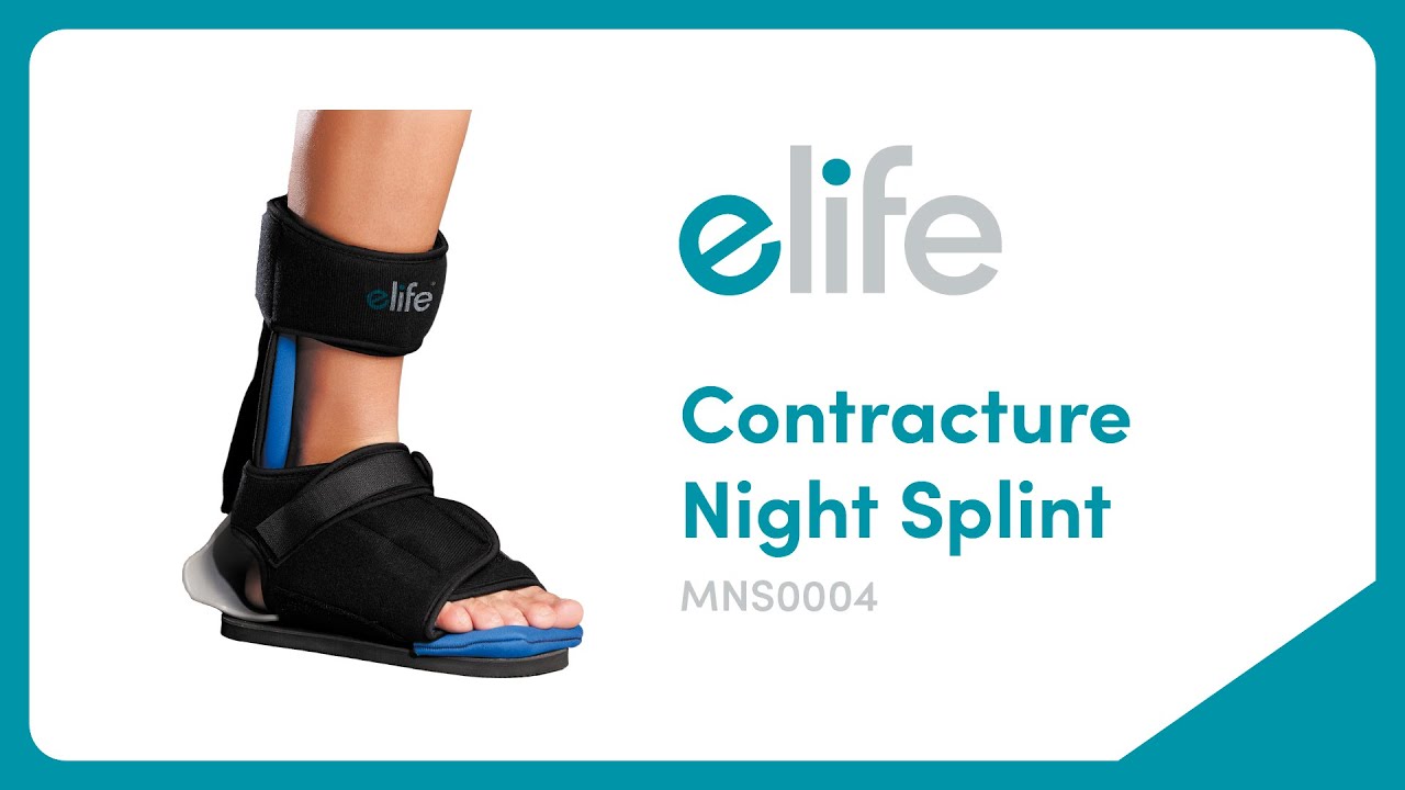 How To Wear elife® Contracture Night Splint (MNS0004) - YouTube