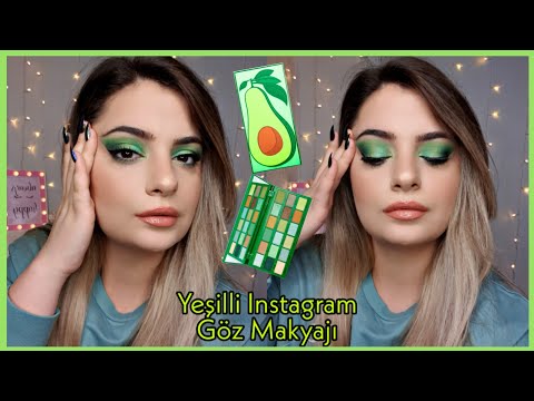Yeşilli Instagram Makyajı,Avokado Far Paleti 🥑