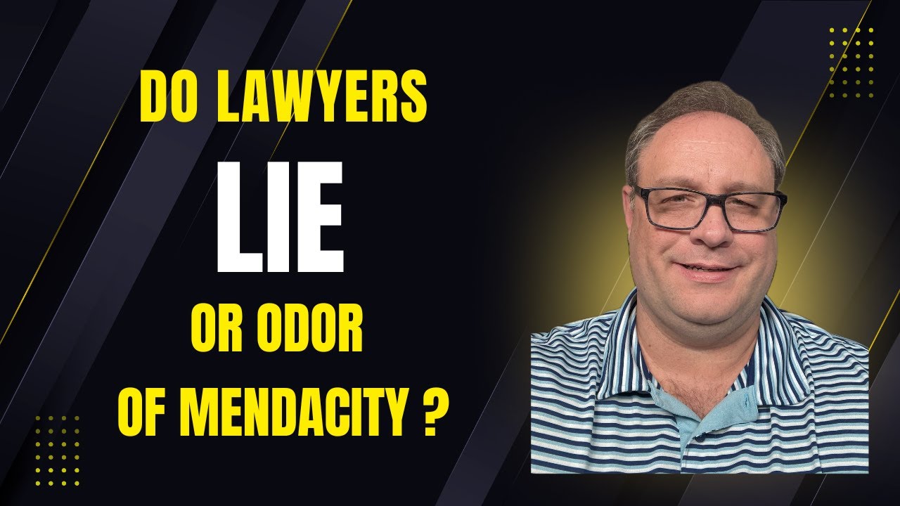 Do lawyers lie or is there an odor of mendacity? - YouTube