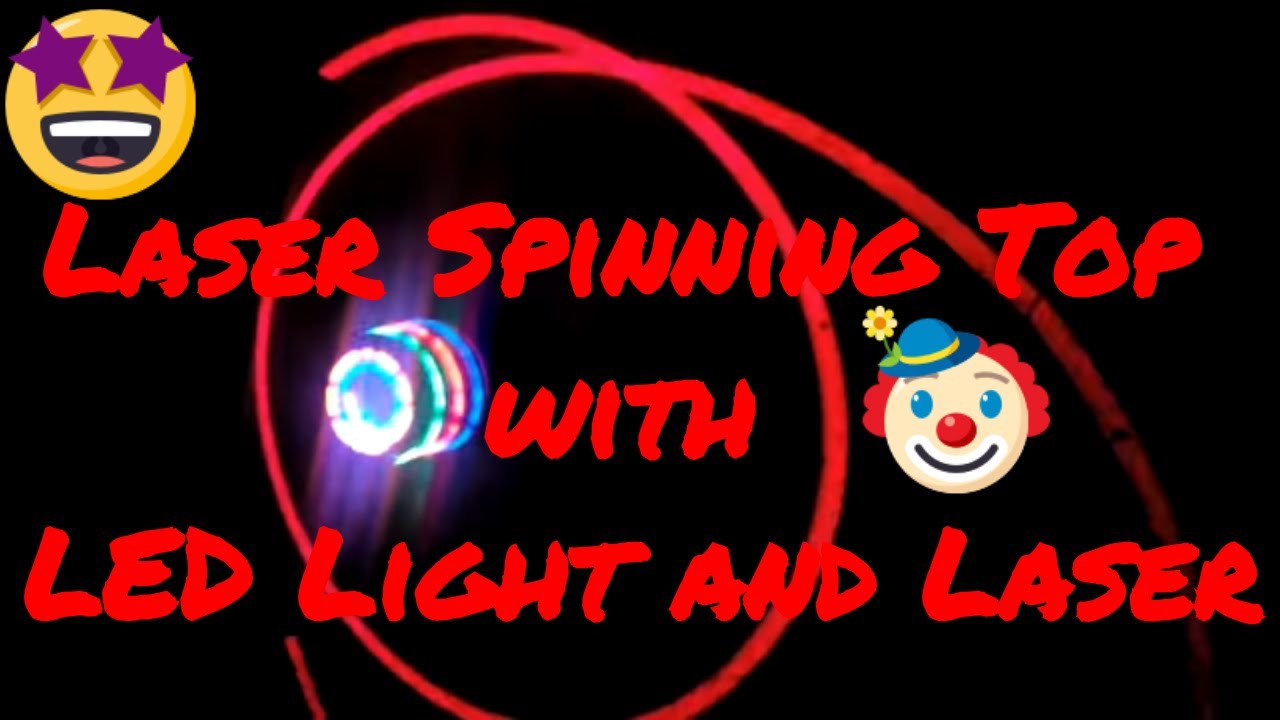 Laser Spinning Top with LED Light and Laser Toy Amezone web | 激光旋转顶部与 ...