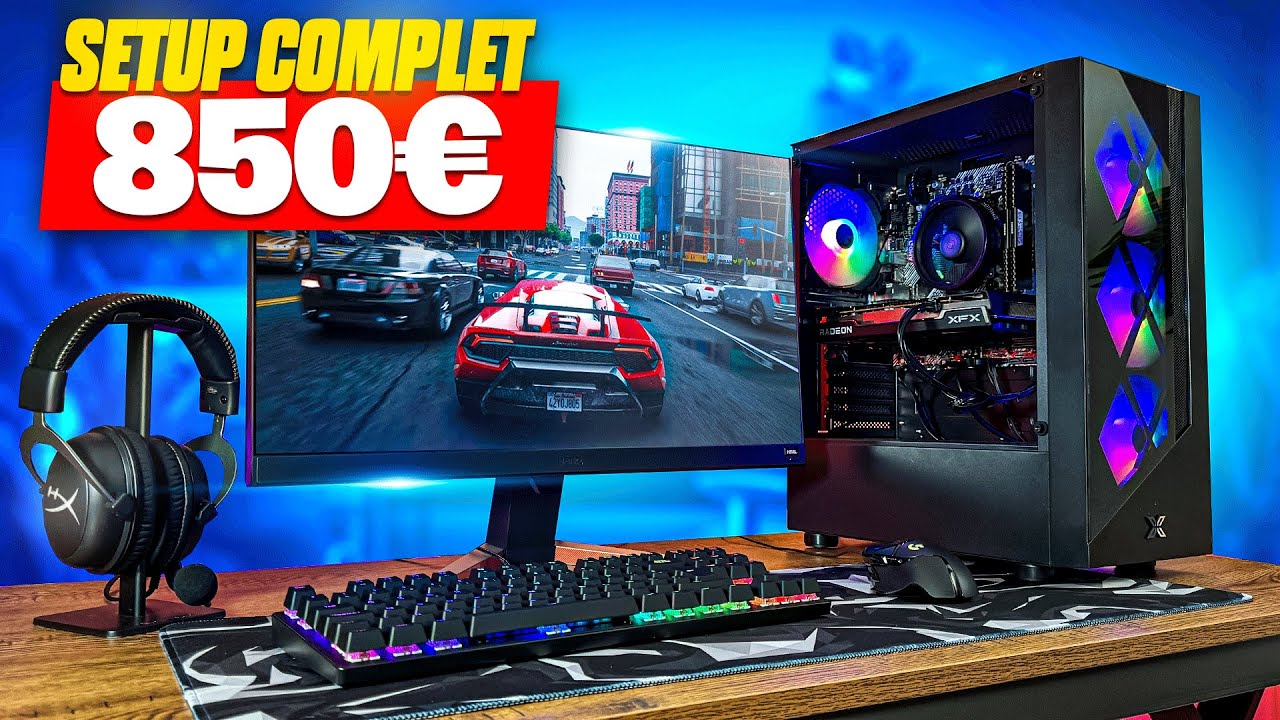 CONSTRUIRE UN SETUP COMPLET AVEC 850€ (avec PC Gamer) - YouTube