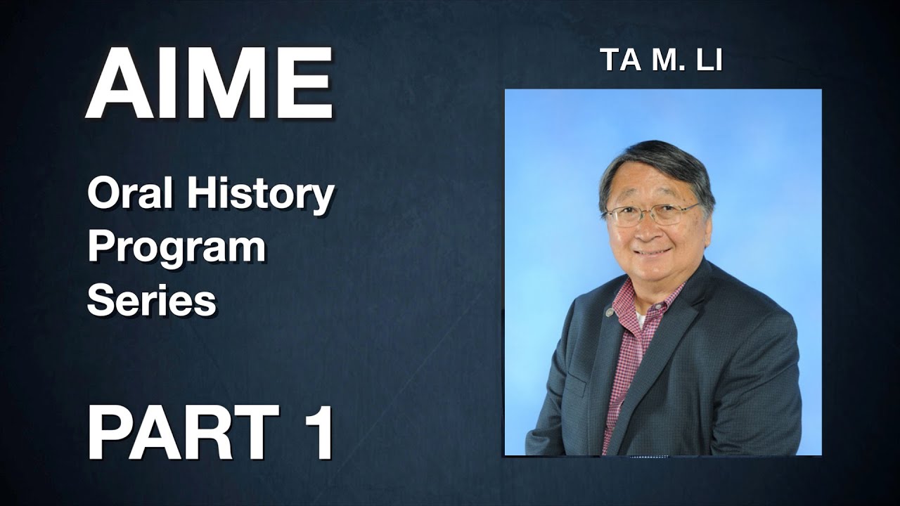 Ta Li: An AIME Booklet Inspires a Multi-faceted Mining Career Part 1 ...