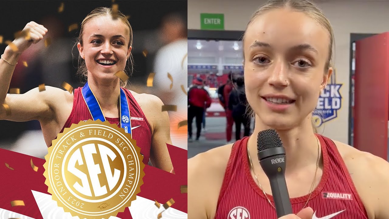 Amanda Fassold Reacts To Winning SEC Pole Vault Title - YouTube