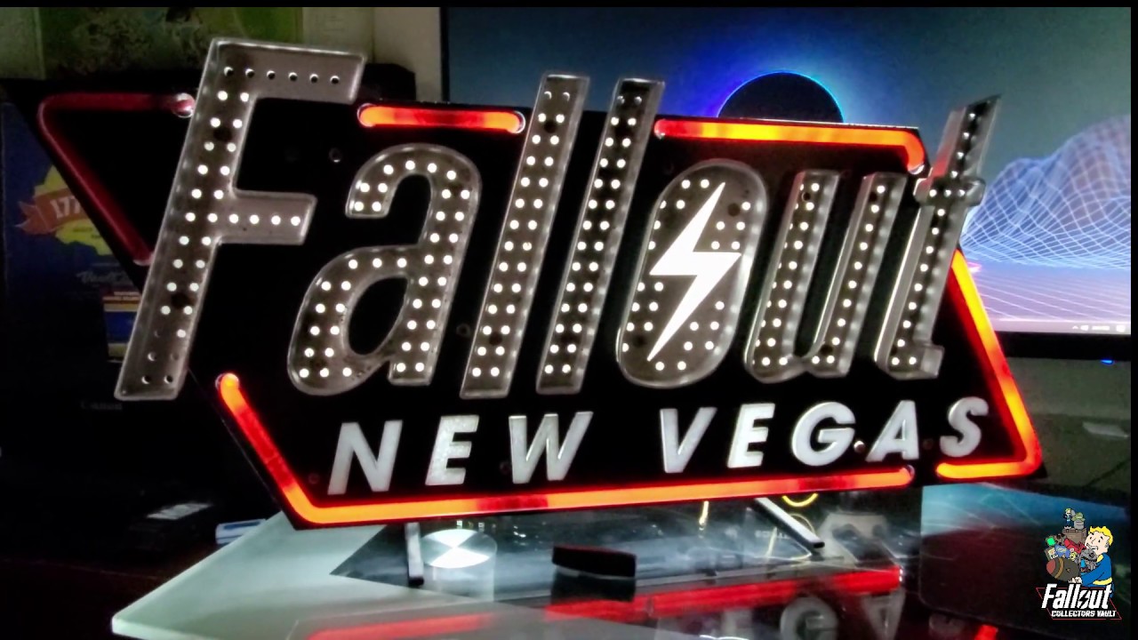 Fallout New Vegas Neon Sign Collectible Damaged in Transit - YouTube