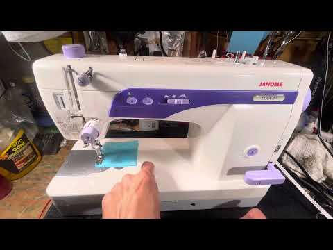 JANOME 1600P HIGH SPEED w/INDUSTRIAL HOOK ASSEMBLY & BOBBIN CASE.ROBUST MACHINE FOR 1.5K (video 395)