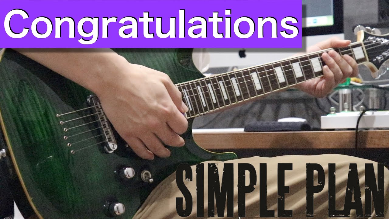 Congratulations - SIMPLE PLAN Guitar Cover - YouTube