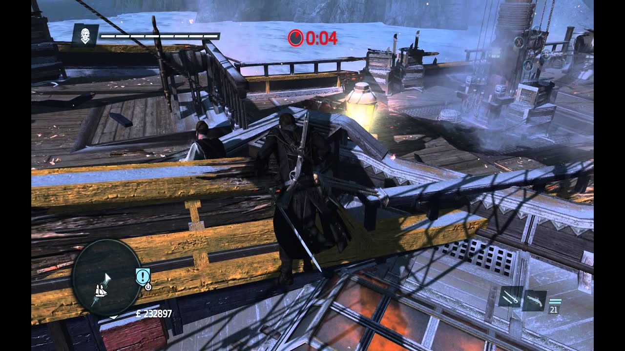 Assassin's Creed Rogue Boat crash glitch - YouTube