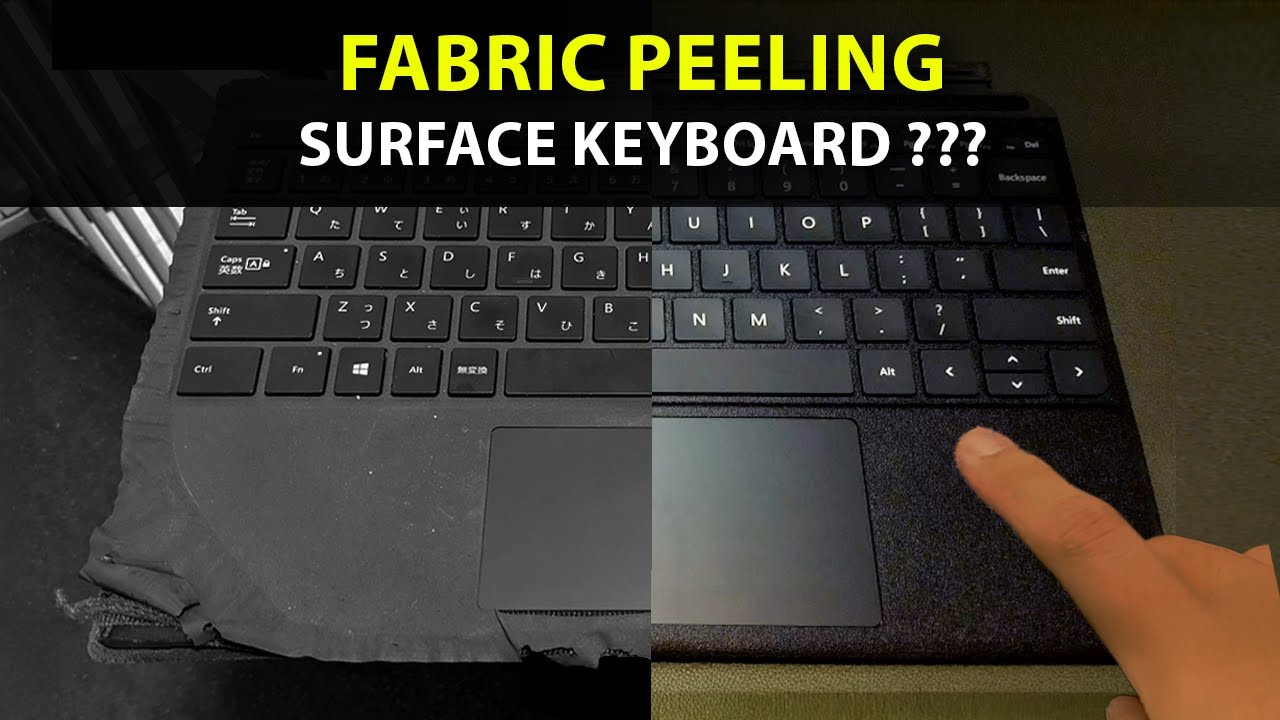 How to fix / repair surface keyboard fabric peeling - Step By Step ...