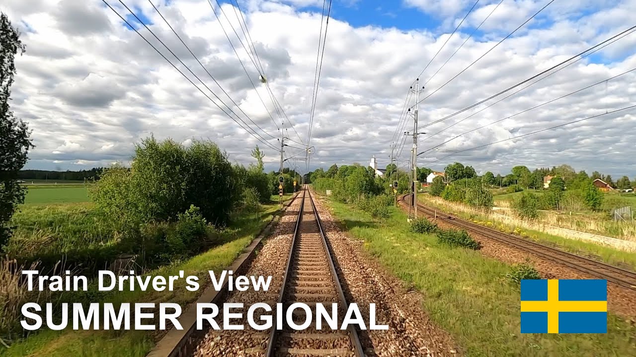 TRAIN DRIVER'S VIEW: Summer regional - YouTube