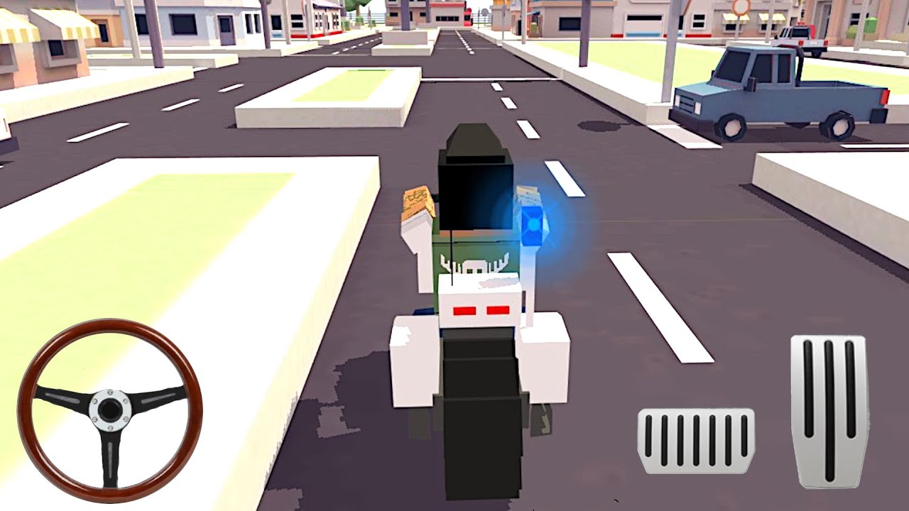 Blocky Moto Racing 🏁 Motorcycle Rider - Android Gameplay - YouTube