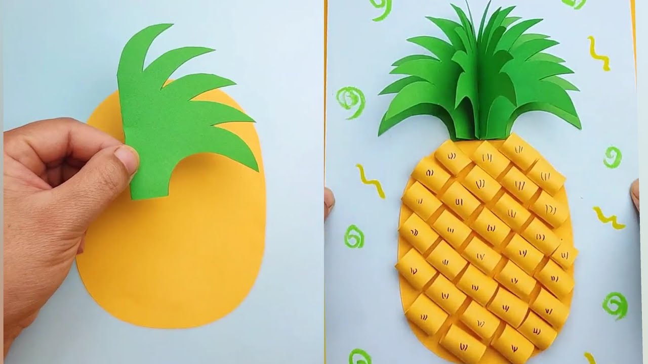 DIY Paper Pineapple Making YouTube DIY Paper Pineapple Making YouTube