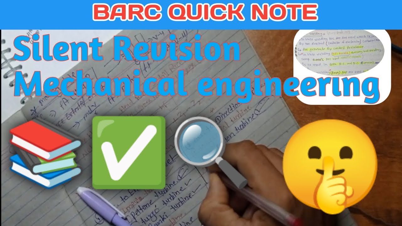 Quick note BARC 2023 MECHANICAL 🎯 - YouTube