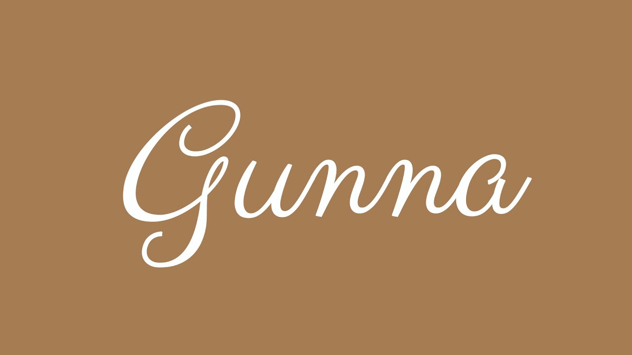 Learn how to Sign the Name Gunna Stylishly in Cursive Writing - YouTube