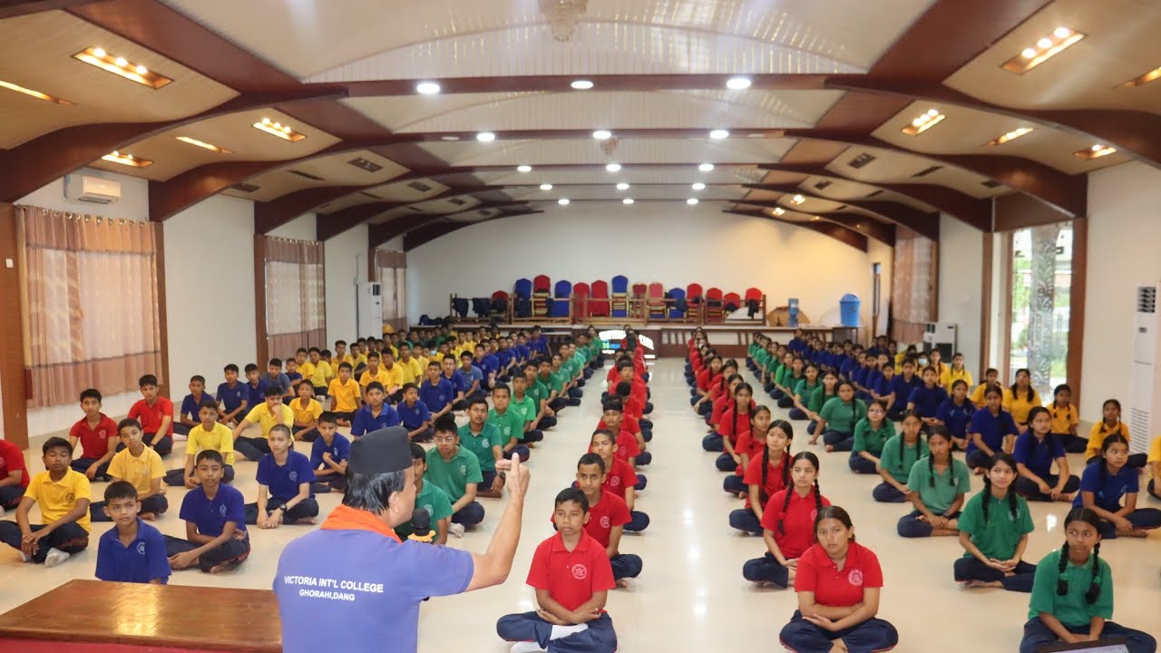 Yoga Meditation For 230 Students Of Gorkha Public School Guru ...