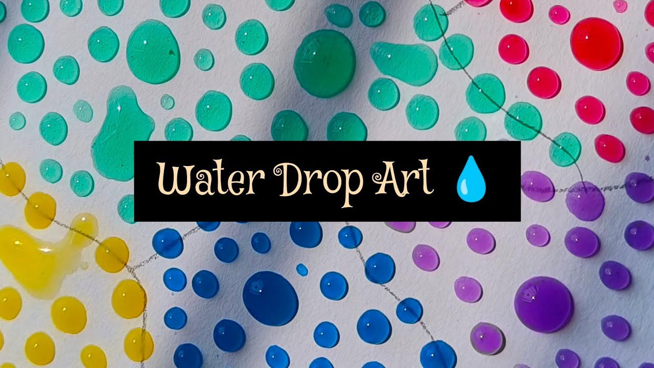 Mesmerizing Water drop Art 💧 Time Lapse | Therapeutic water drop Art ...