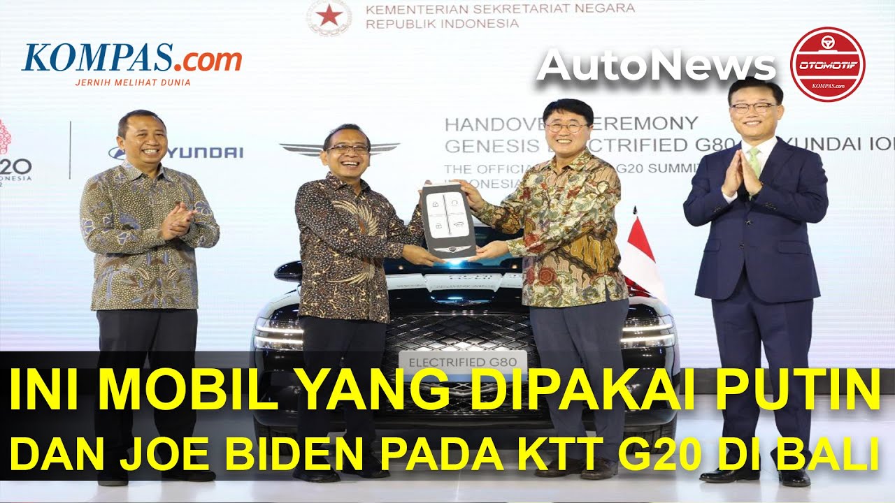 Hyundai Resmi Serahkan 393 Unit Kendaraan Listrik untuk KTT G20 - YouTube