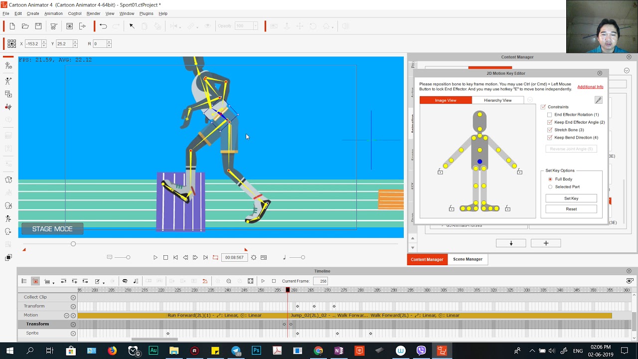 Cartoon Animator 4 Tutorial how can i use the L motion without gett ...