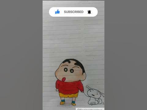Drawing Shin-chan and Shero #shorts #trending #viral - YouTube