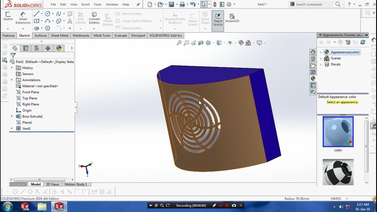 VENT ON CURVED SURFACE IN SOLIDWORKS YouTube vent-on-curved-surface-in-solidworks-youtube