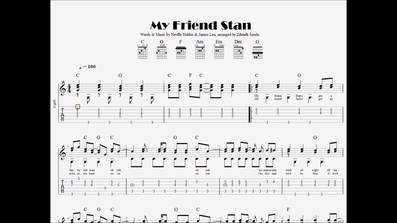 Slade: My Friend Stan Arranged For Fingerstyle Guitar - YouTube