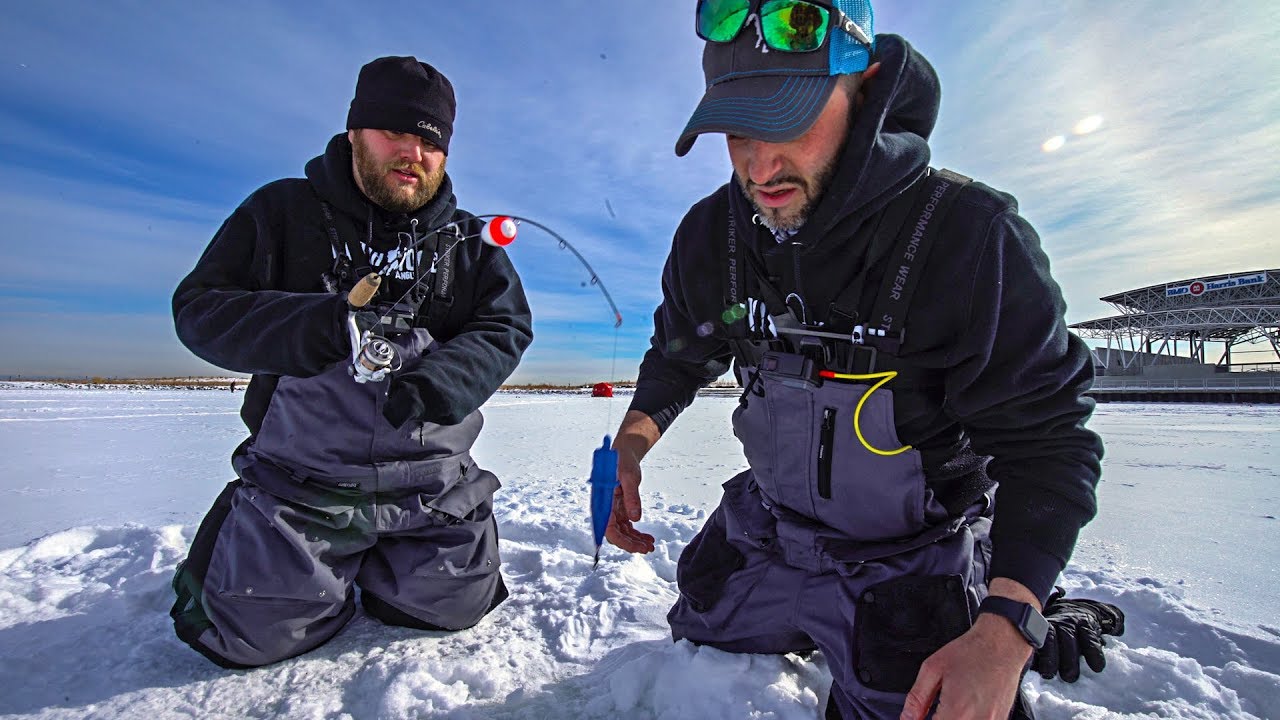 BIG Fish TINY Rod - URBAN Ice Fishing - YouTube