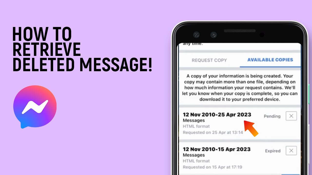 How to Recover Deleted Messages on Messenger 2023 Update | Retrieve ...