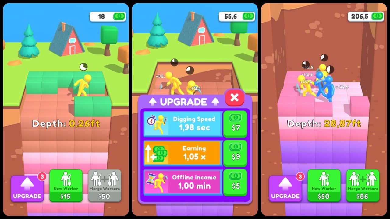 Dig The Hole Mobile Game | Gameplay Android & Apk - YouTube